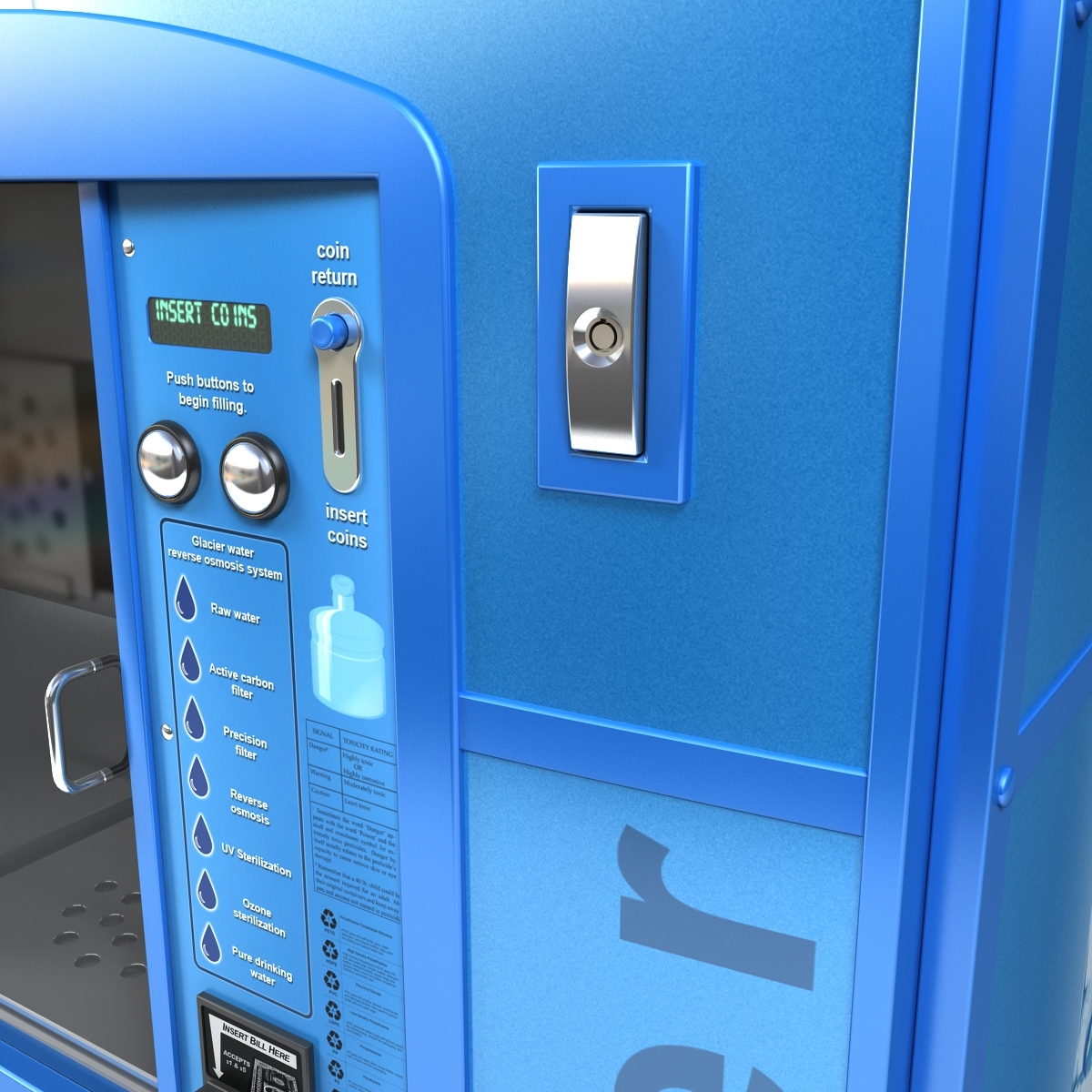 water vending machine 3d model