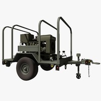 portable generator military 3d model