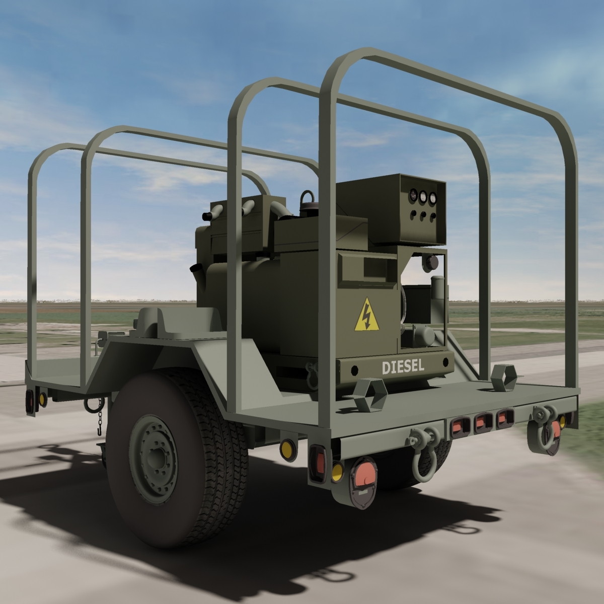 military libby 60 hz 3d model