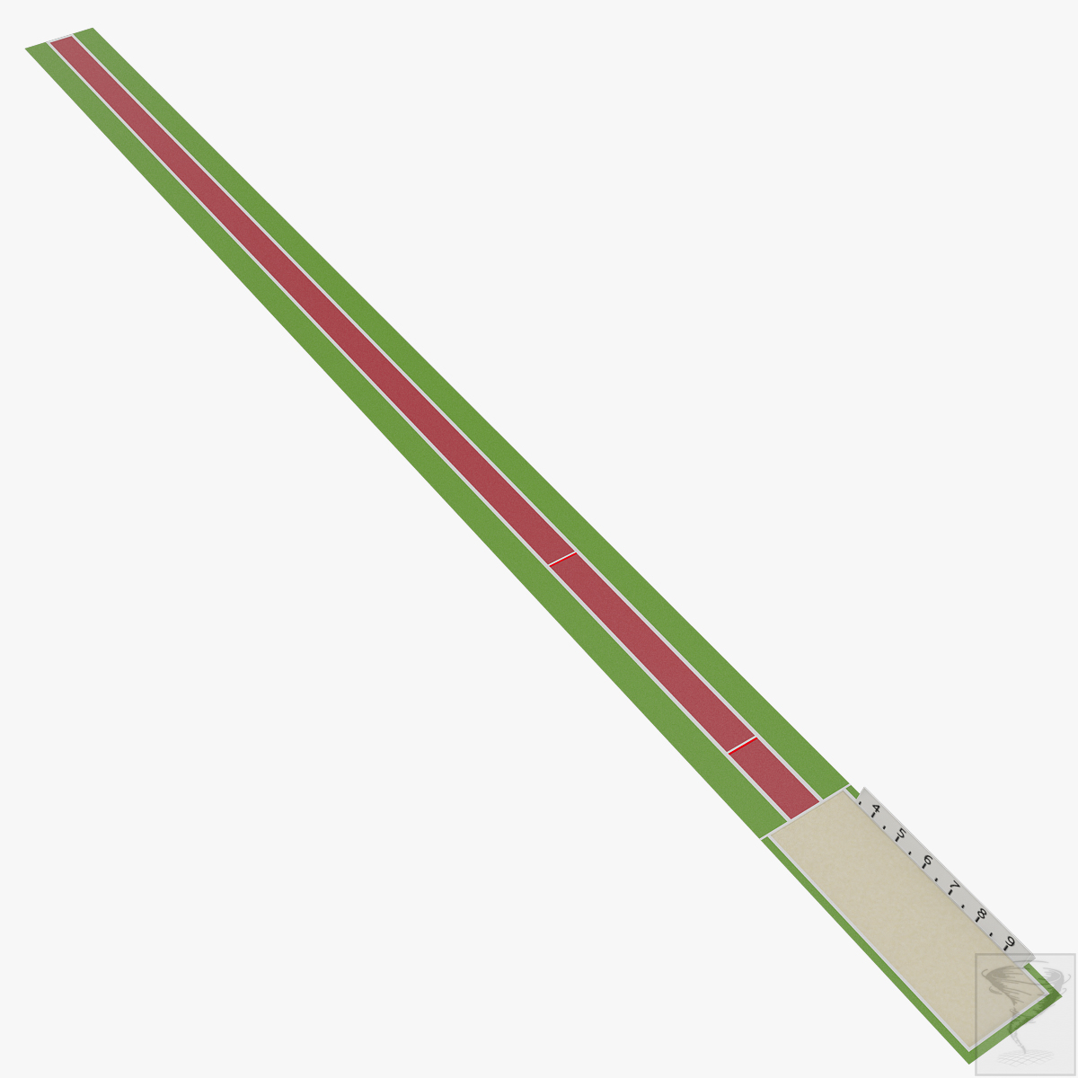 long triple jump 3d model