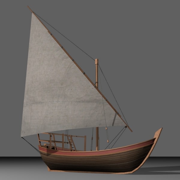 dhow vessel 3d model