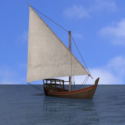 dhow vessel 3d model