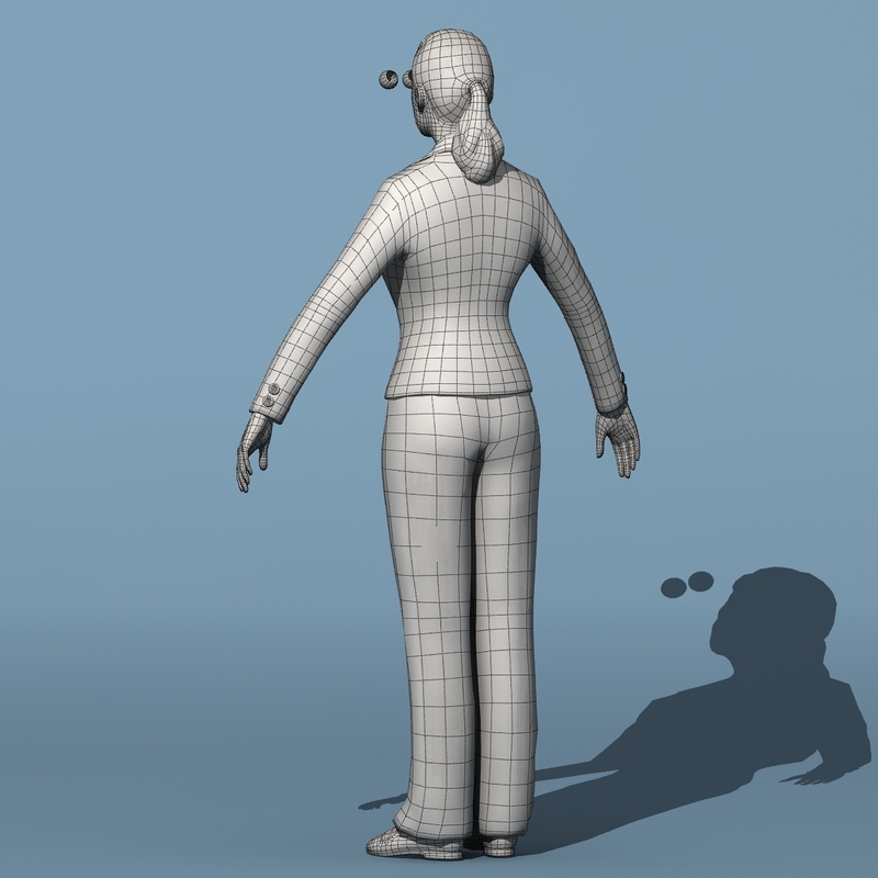 3ds max resolution human female