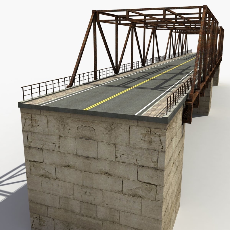 bridge road 3d model