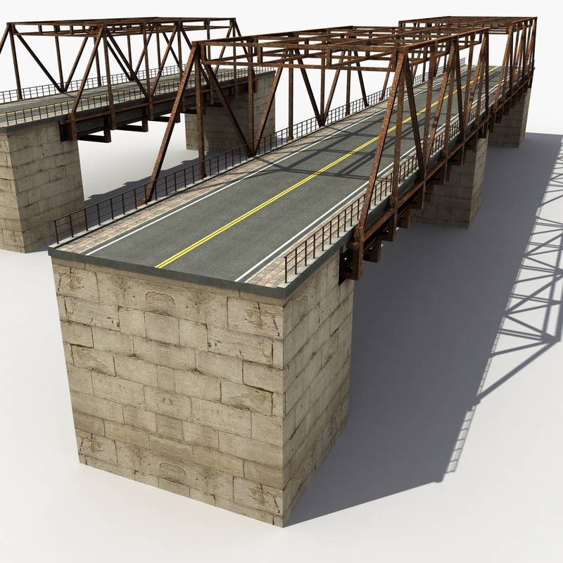 bridge road 3d model