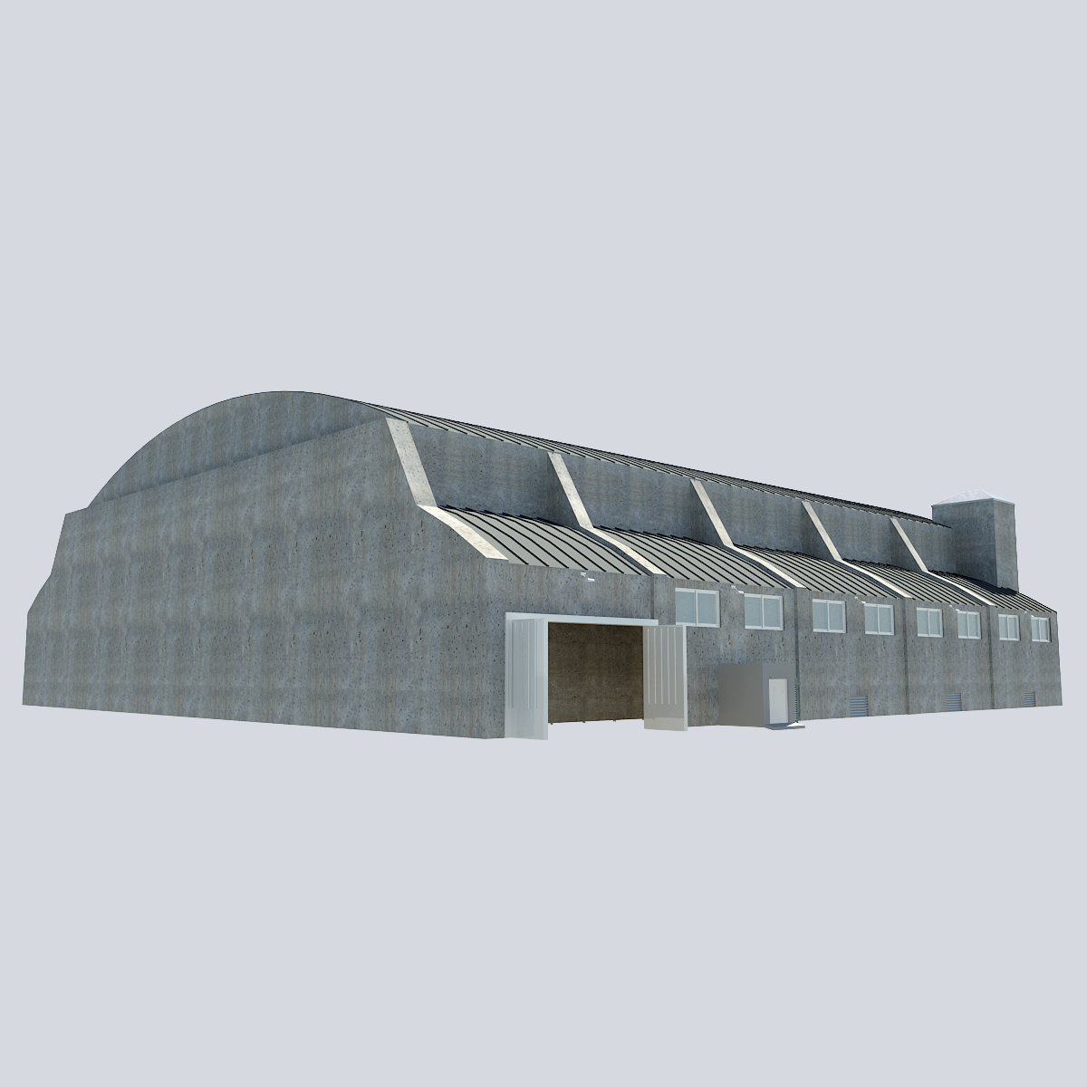 3d model aircraft hangar