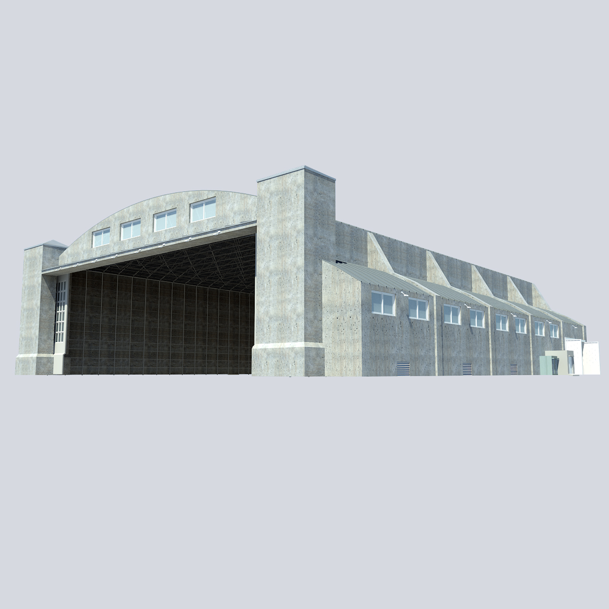 3d model aircraft hangar