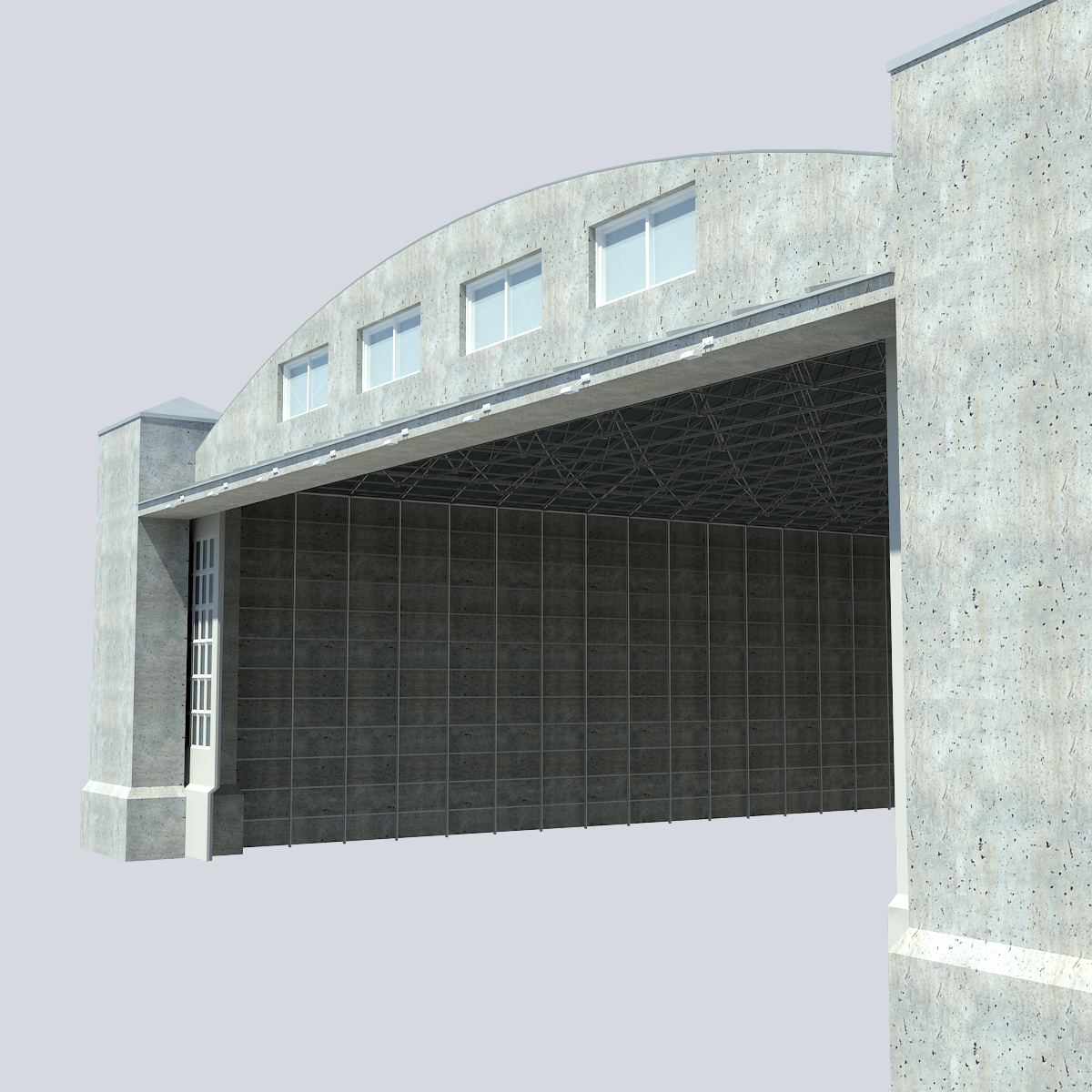 3d model aircraft hangar