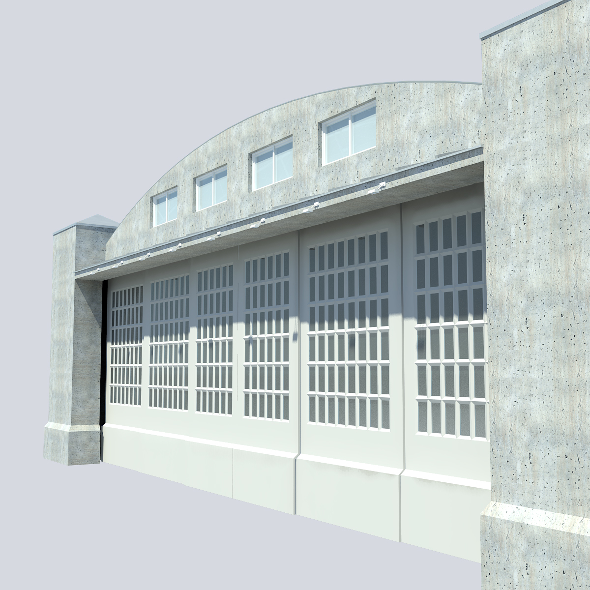 3d model aircraft hangar