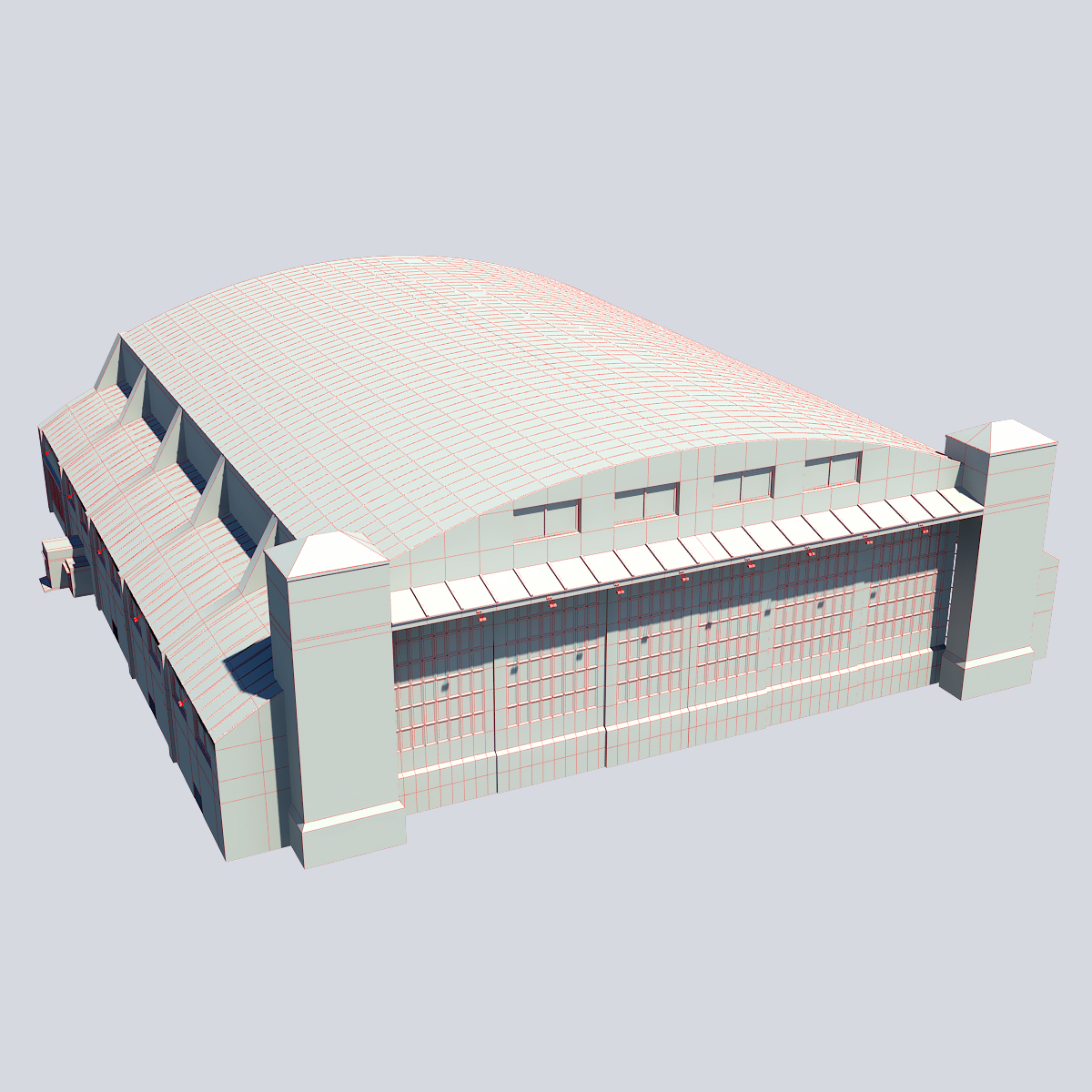 3d model aircraft hangar