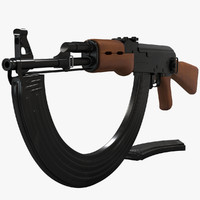 maya aks-74u spetsnaz assault rifle