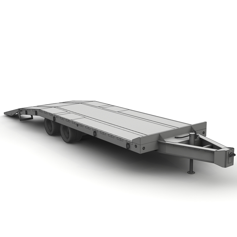 trailer 3d model