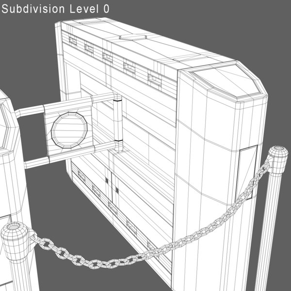 3d model intelligent flap gate