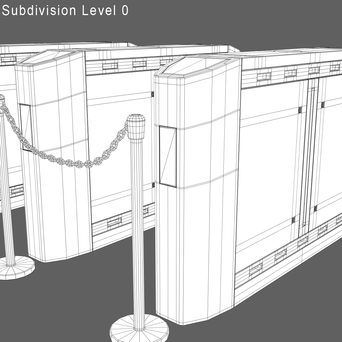 3d model intelligent flap gate