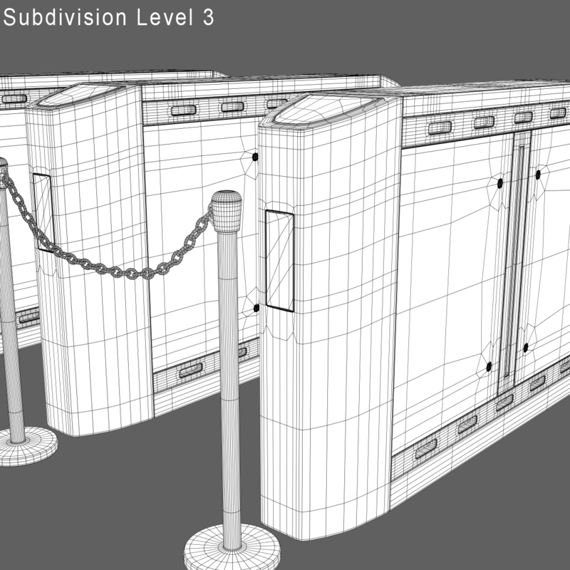 3d model intelligent flap gate