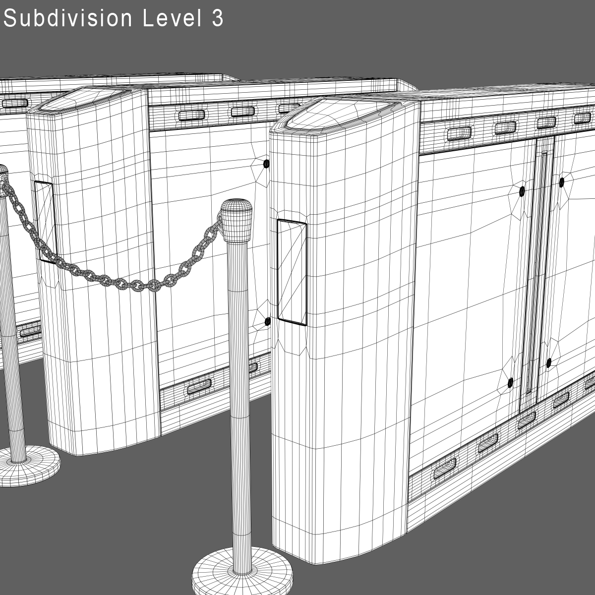 3d model intelligent flap gate