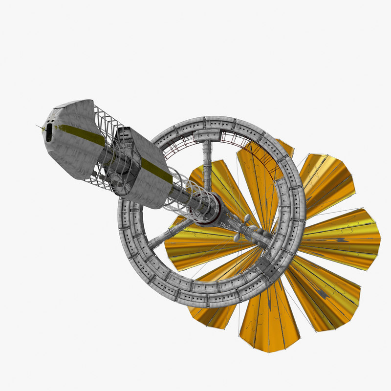 3d concept solar sail ship