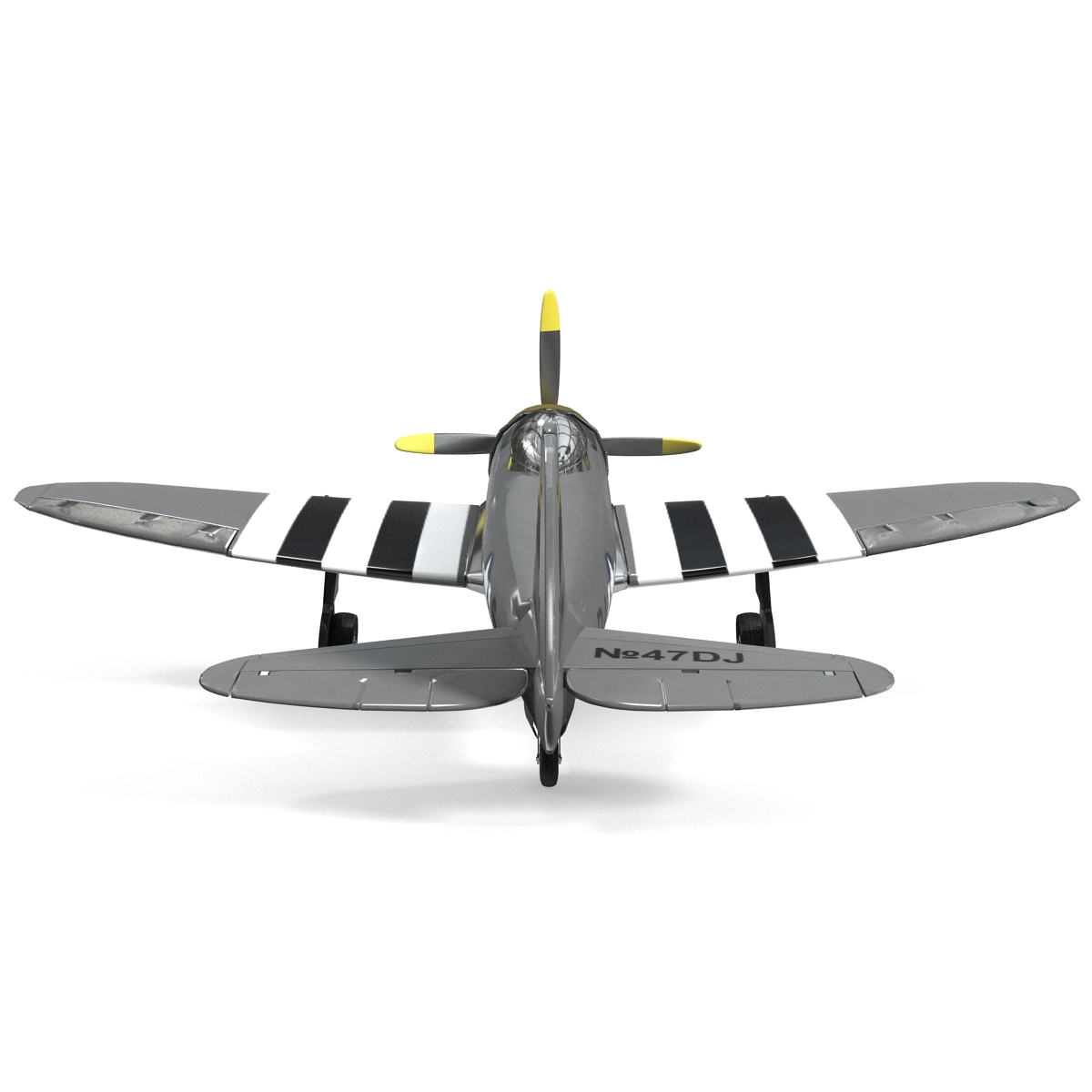 republic p-47 thunderbolt 3d model