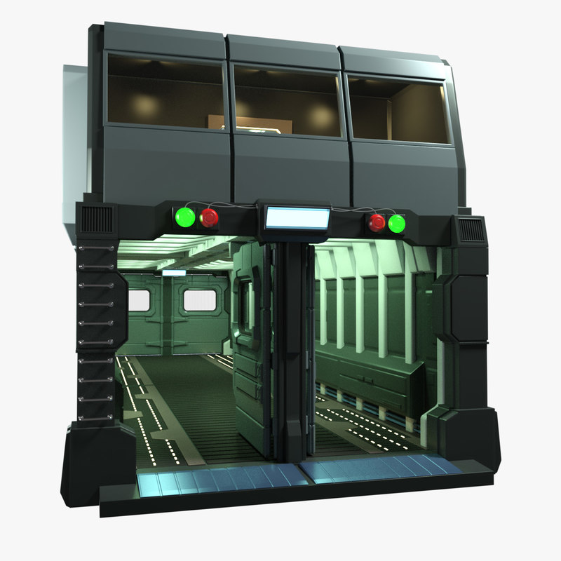 sci-fi gate 3d max