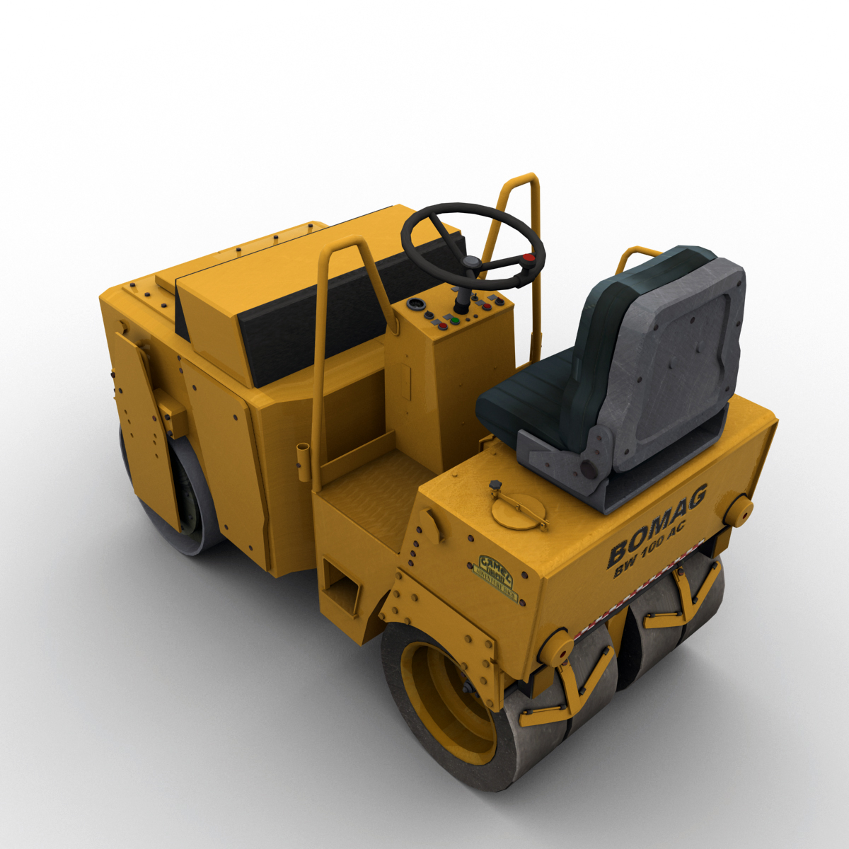 3d steamroller building construction