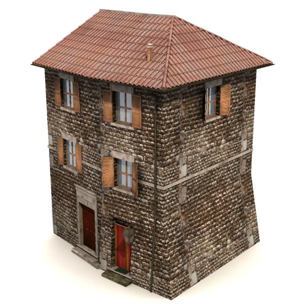 old house 3d c4d