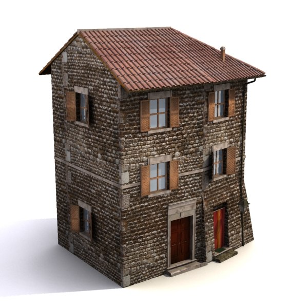 old house 3d c4d