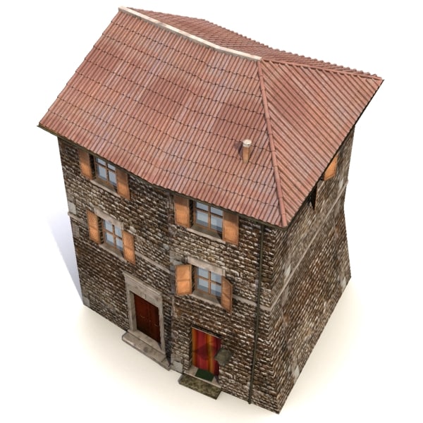 old house 3d c4d