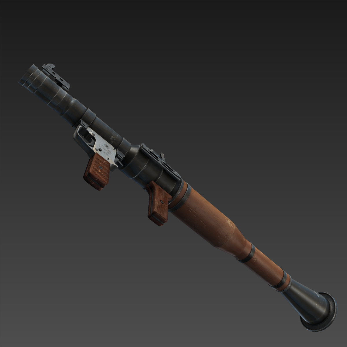 3d model rpg-7 launcher