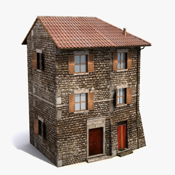 old house 3d c4d