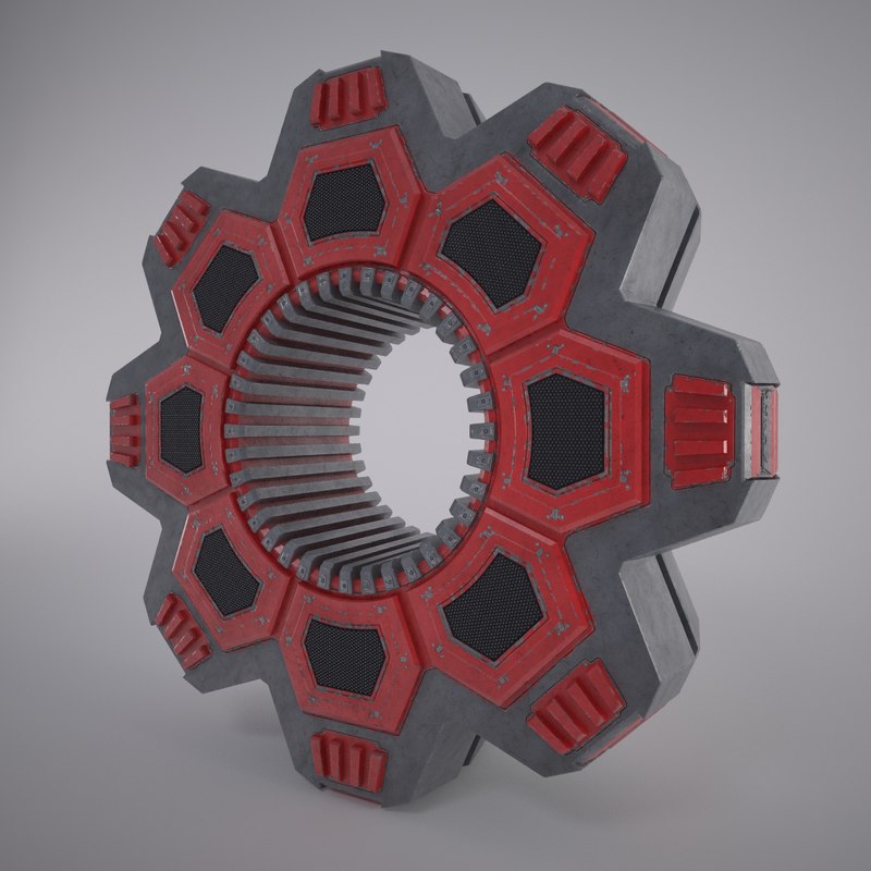 3d engine ufo structure model
