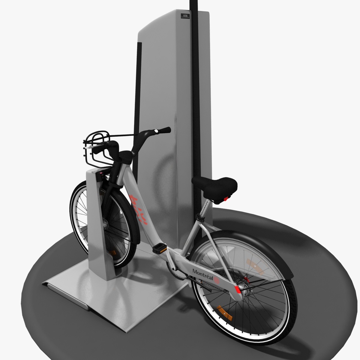 3d model bixi bike