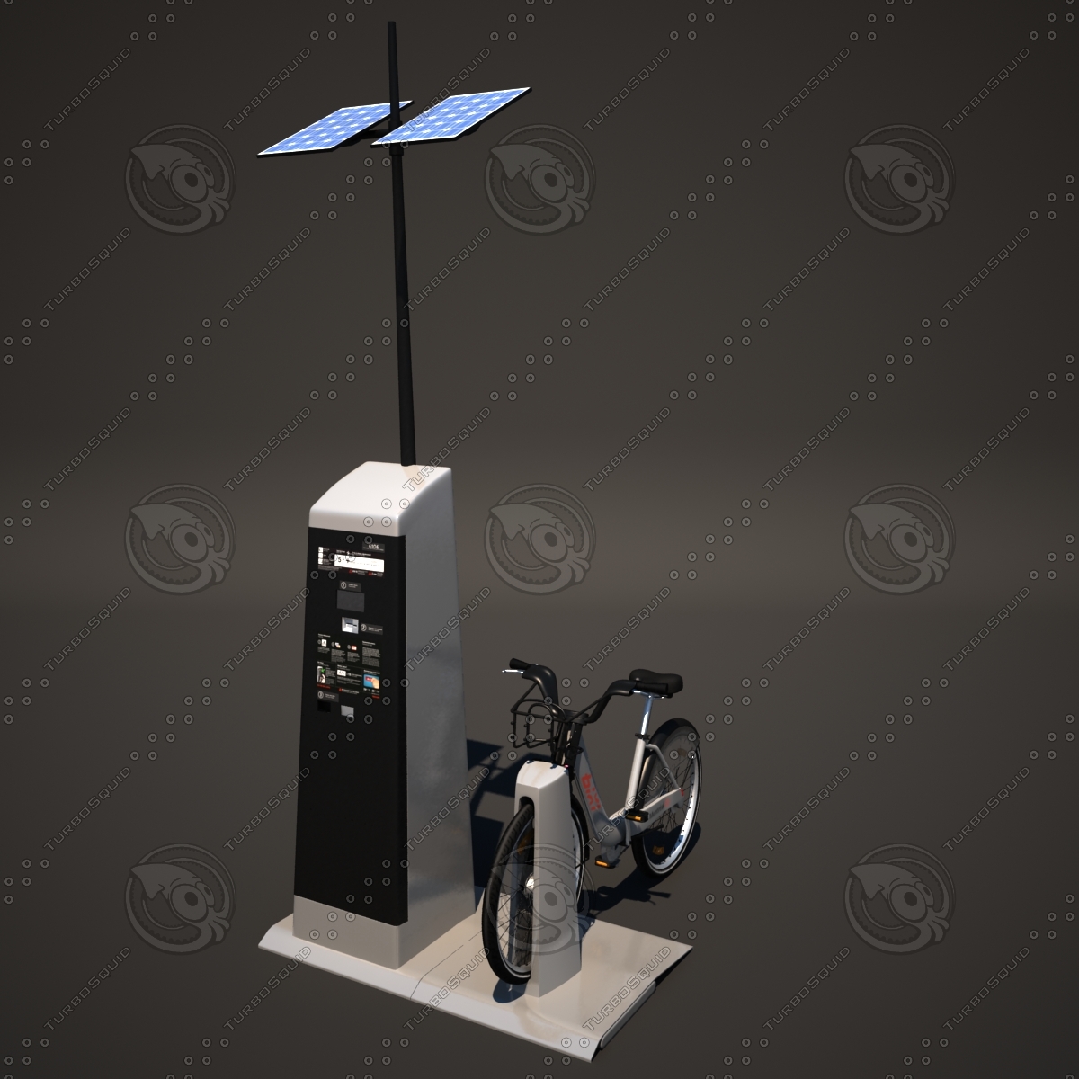 3d model bixi bike