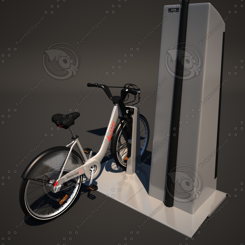 3d model bixi bike