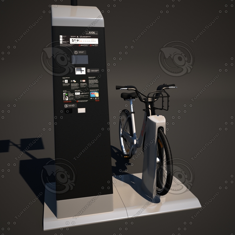 3d model bixi bike