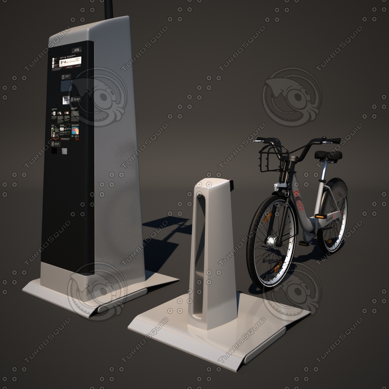 3d model bixi bike