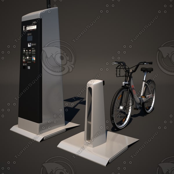 3d model bixi bike