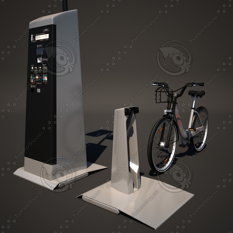 3d model bixi bike