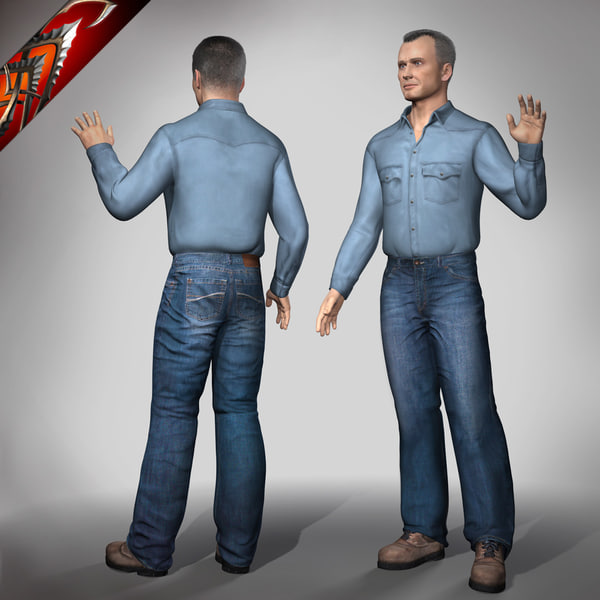human man 3d model