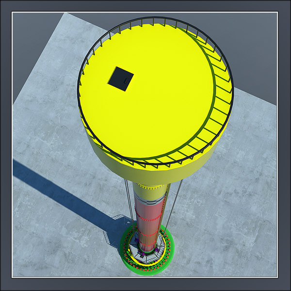 drop tower 3d dxf