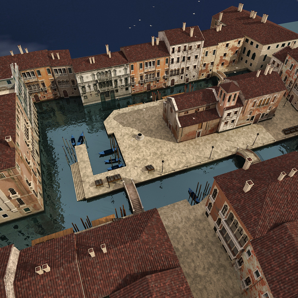 3d venice scene model