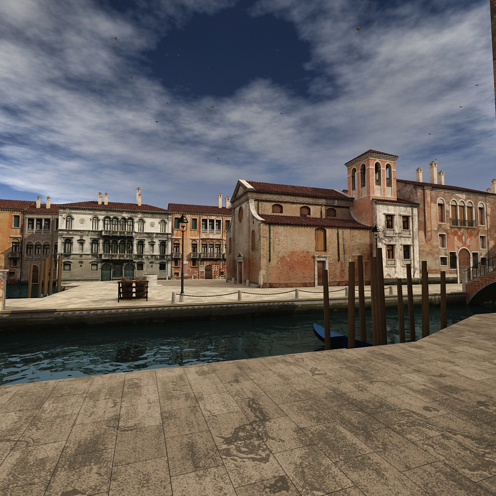 3d venice scene model