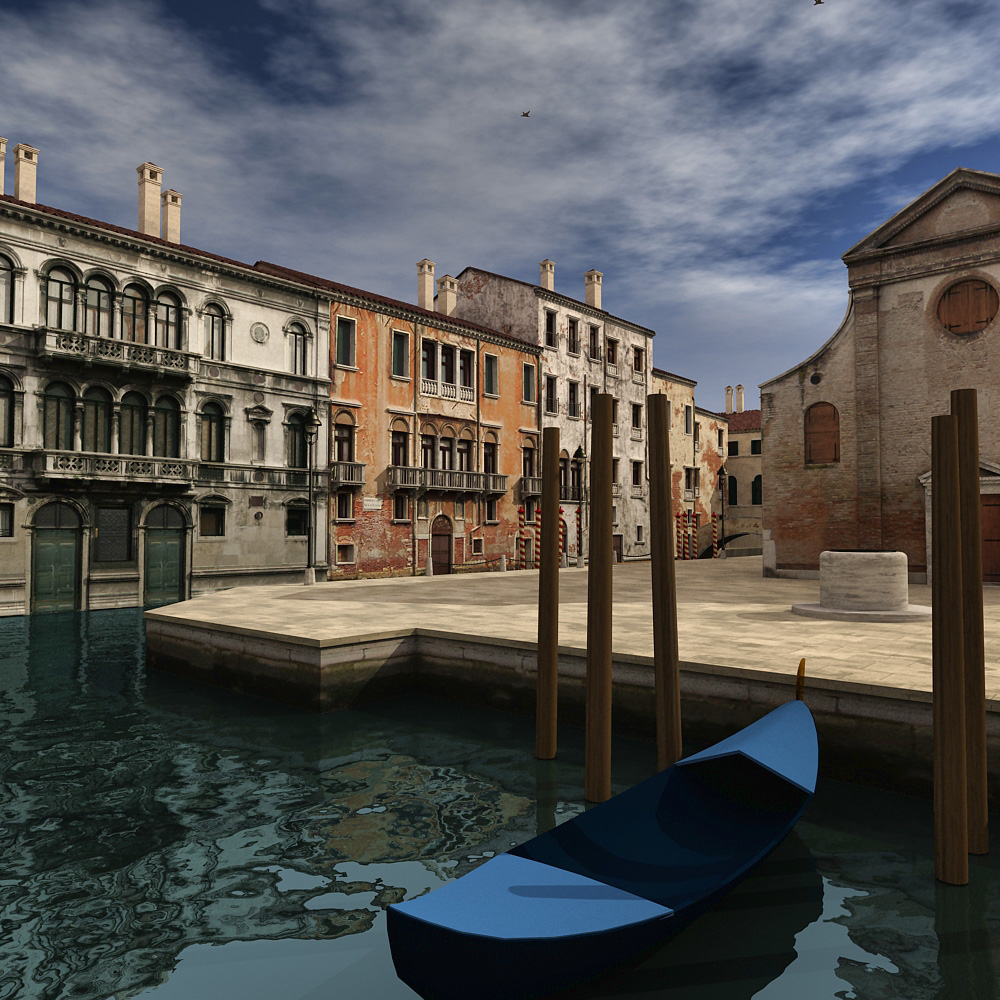 3d venice scene model