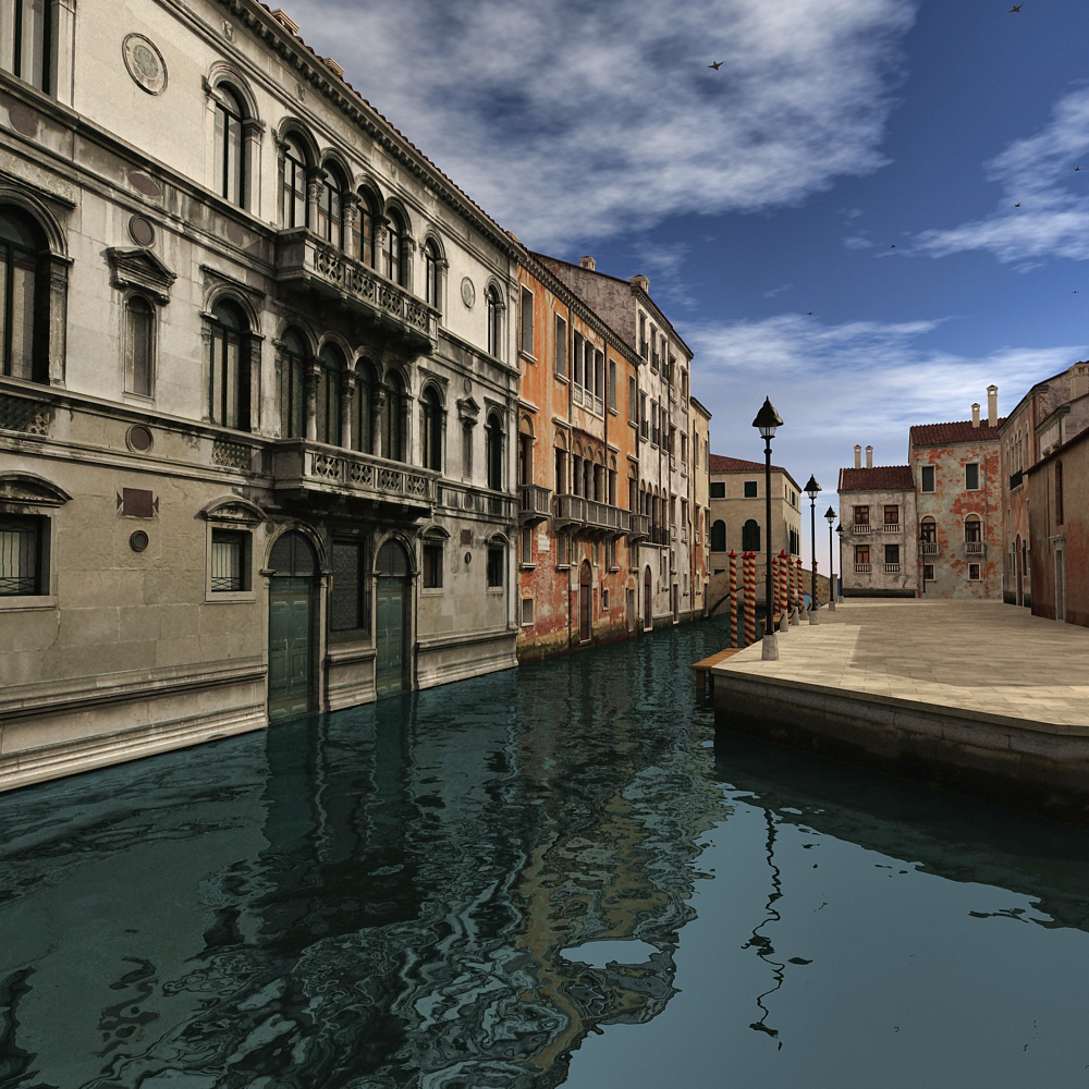 3d venice scene model