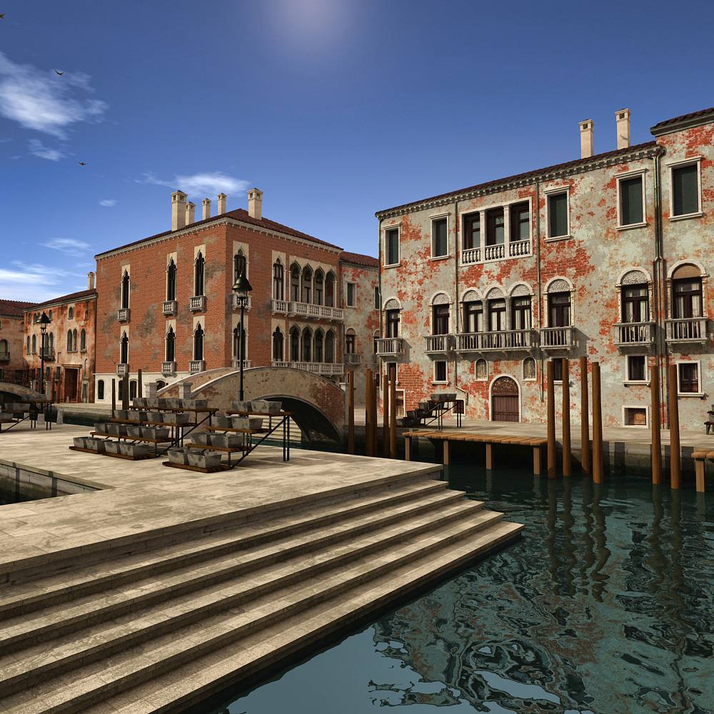 3d venice scene model