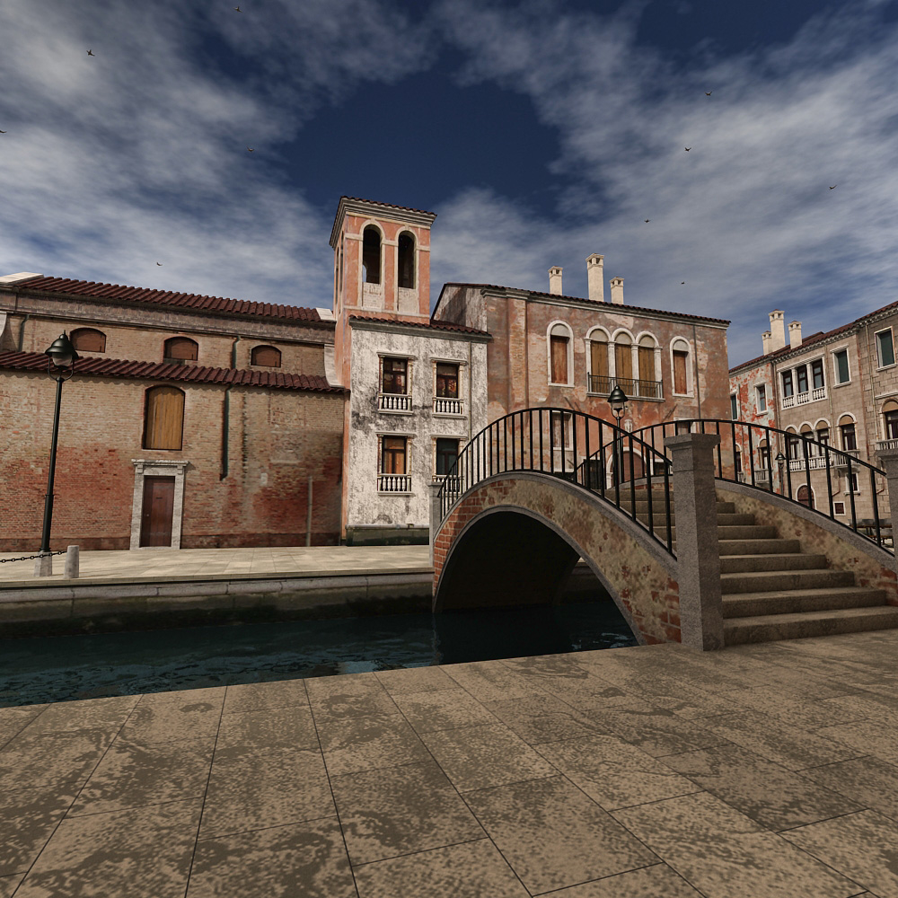 3d venice scene model