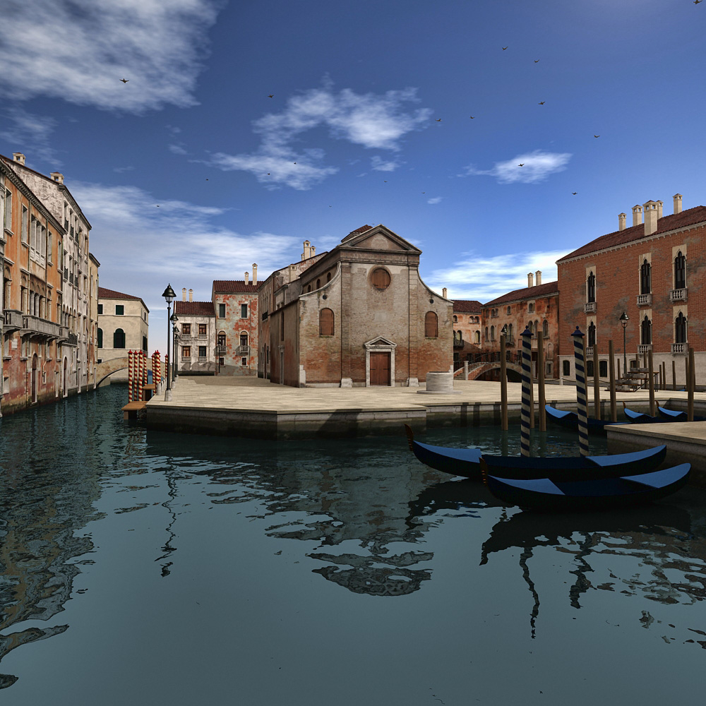 3d venice scene model