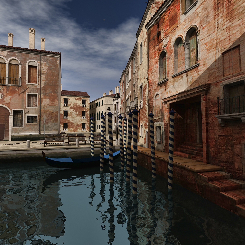 3d venice scene model