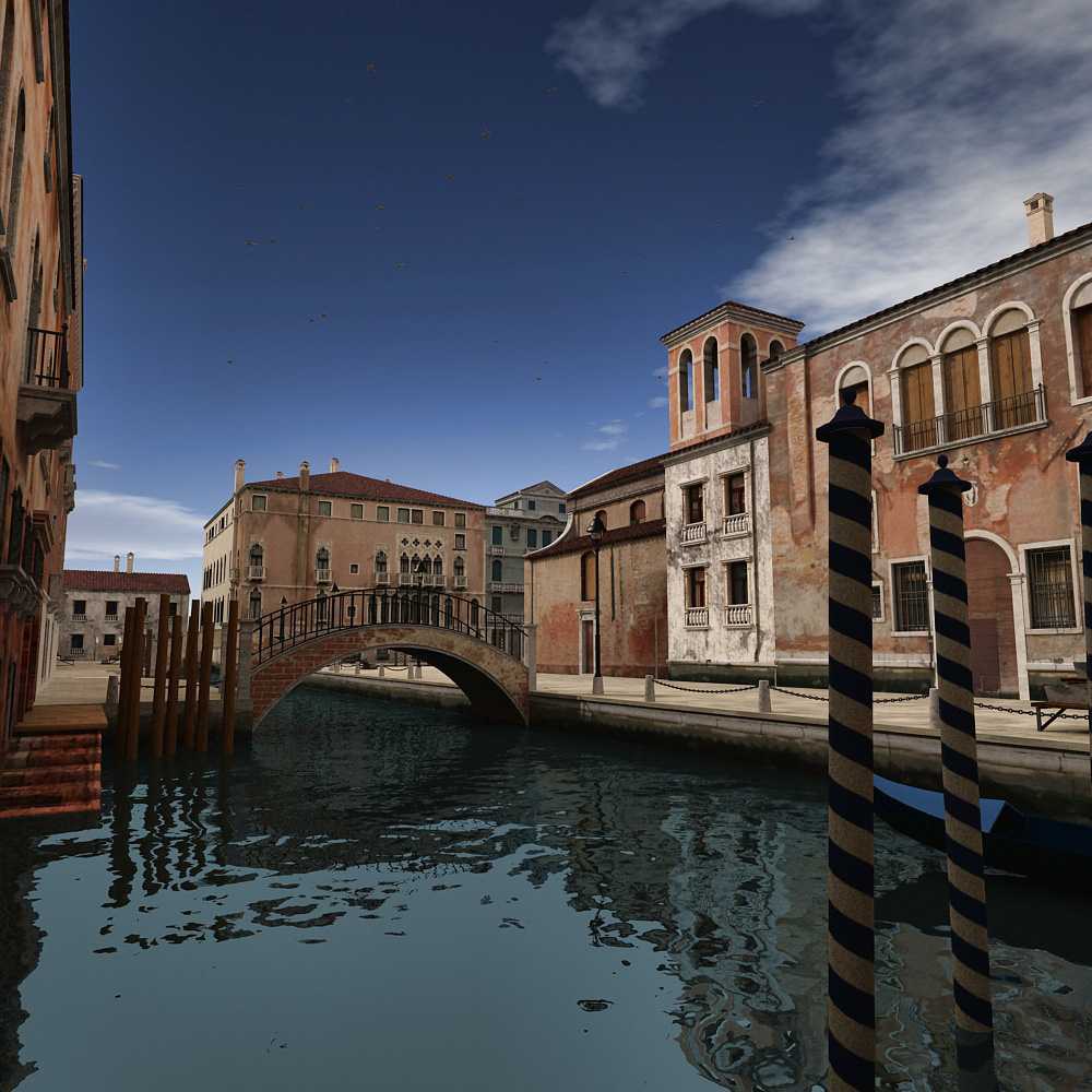 3d venice scene model