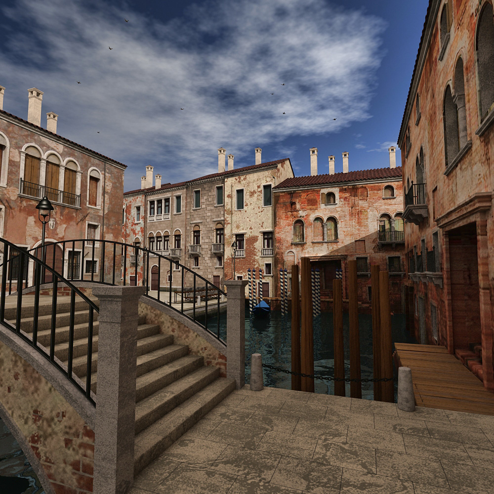3d venice scene model