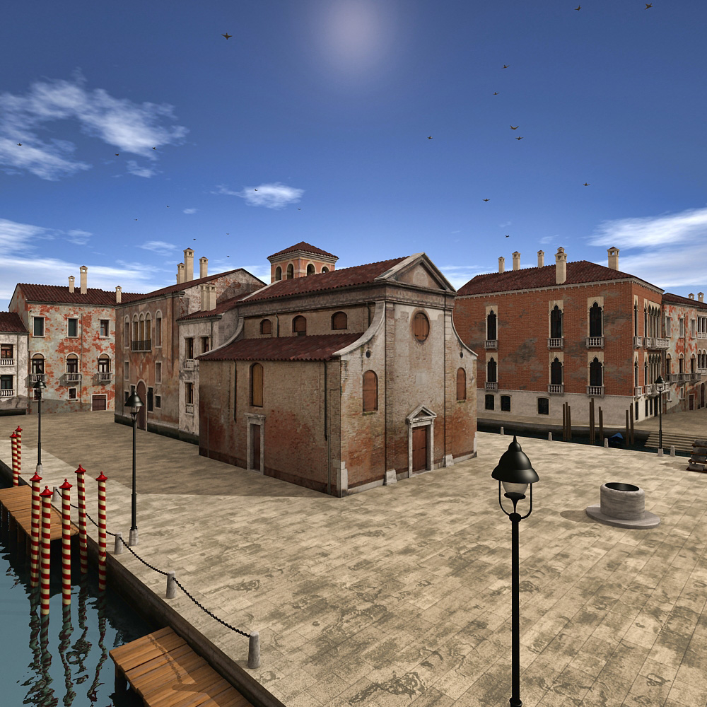 3d venice scene model